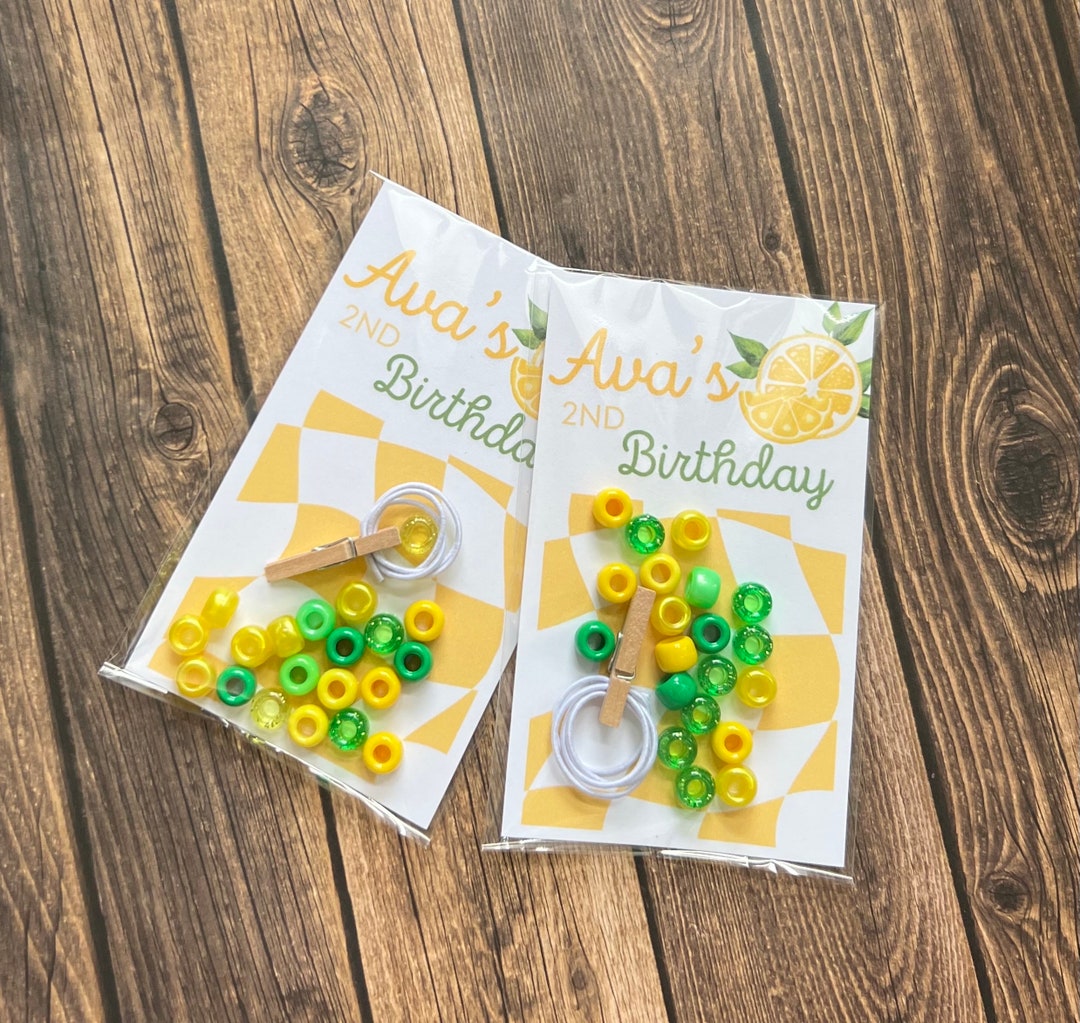 Lemon Party Favors,lemon Bracelets Kit,birthday Kids , Birthday Party ...