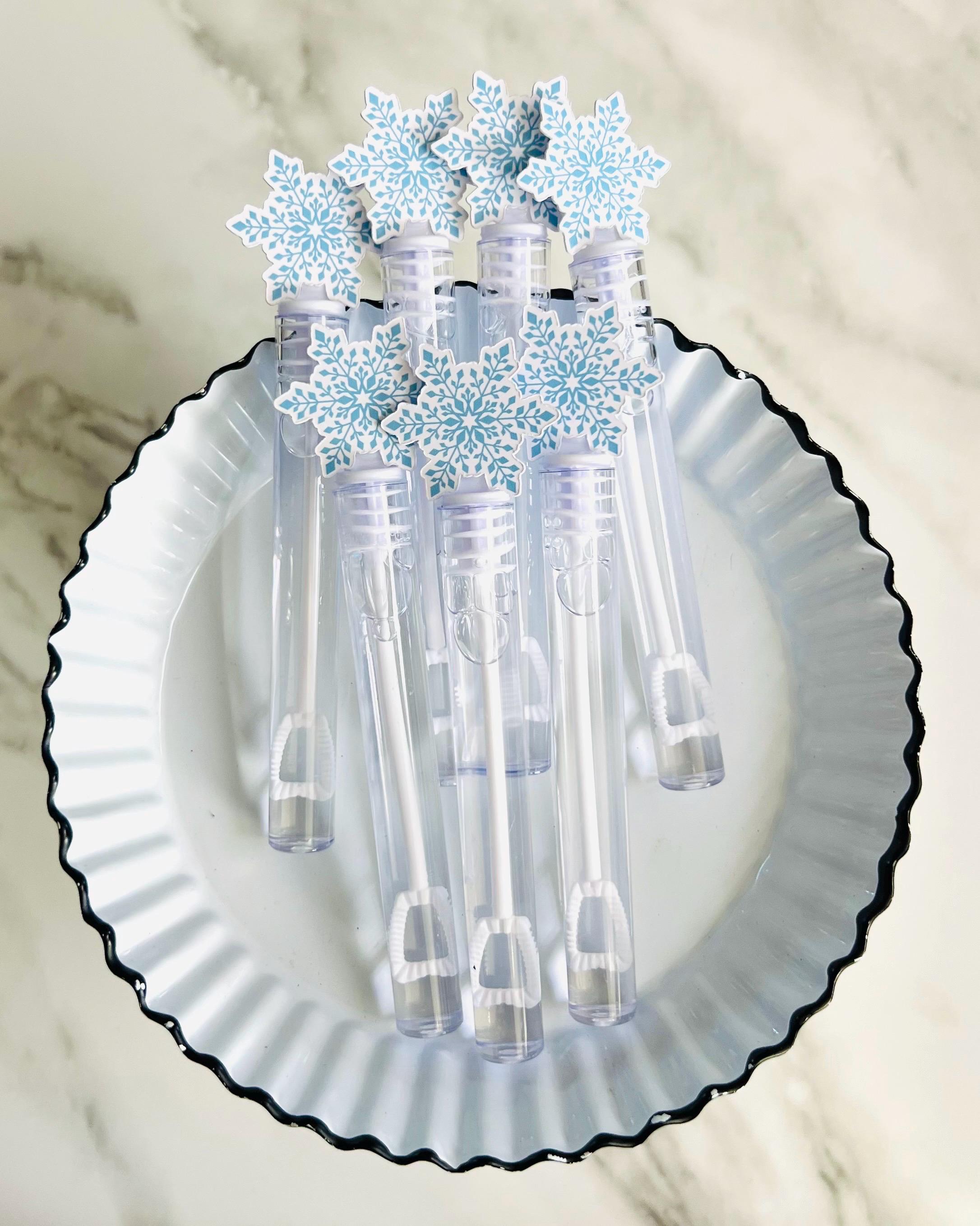Snowflake Bubble Wand, Winter Party Favor, Magical Touch - Etsy