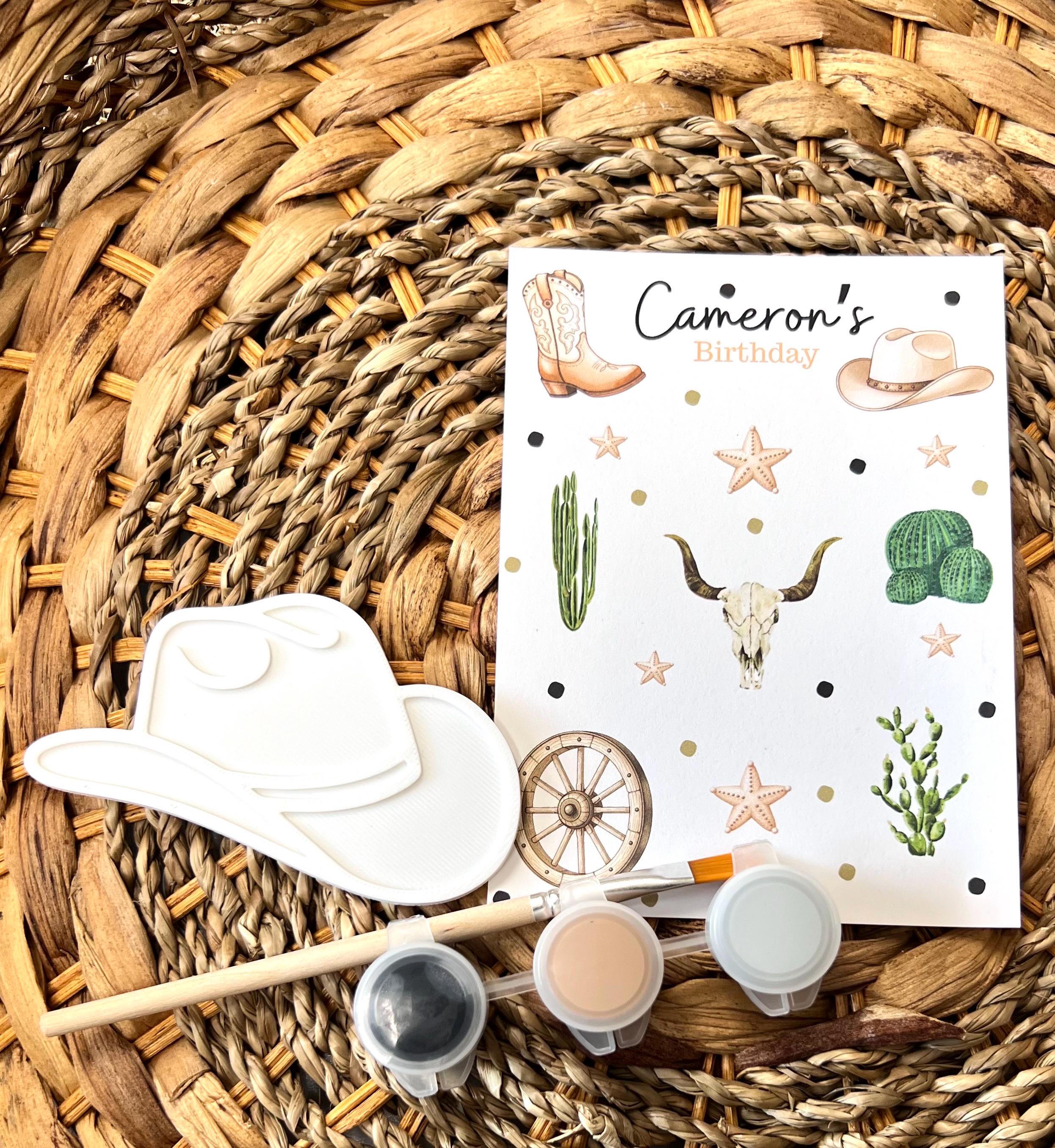 Cowboy Paint Kit Party Favors: Personalized Western Theme.diy - Etsy
