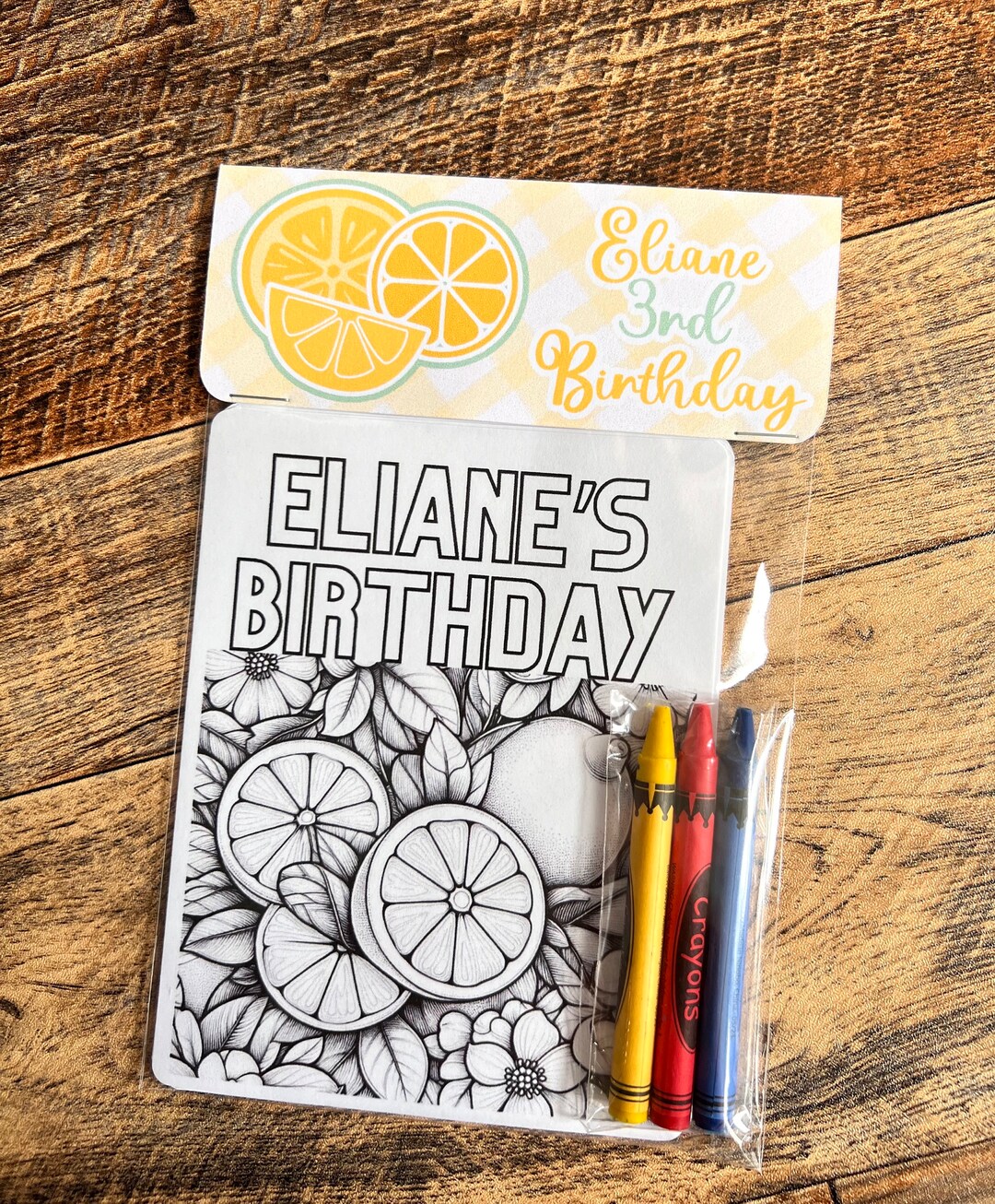 Limón Party Favors,coloring Pages With Crayons, Kids Party,limon ...