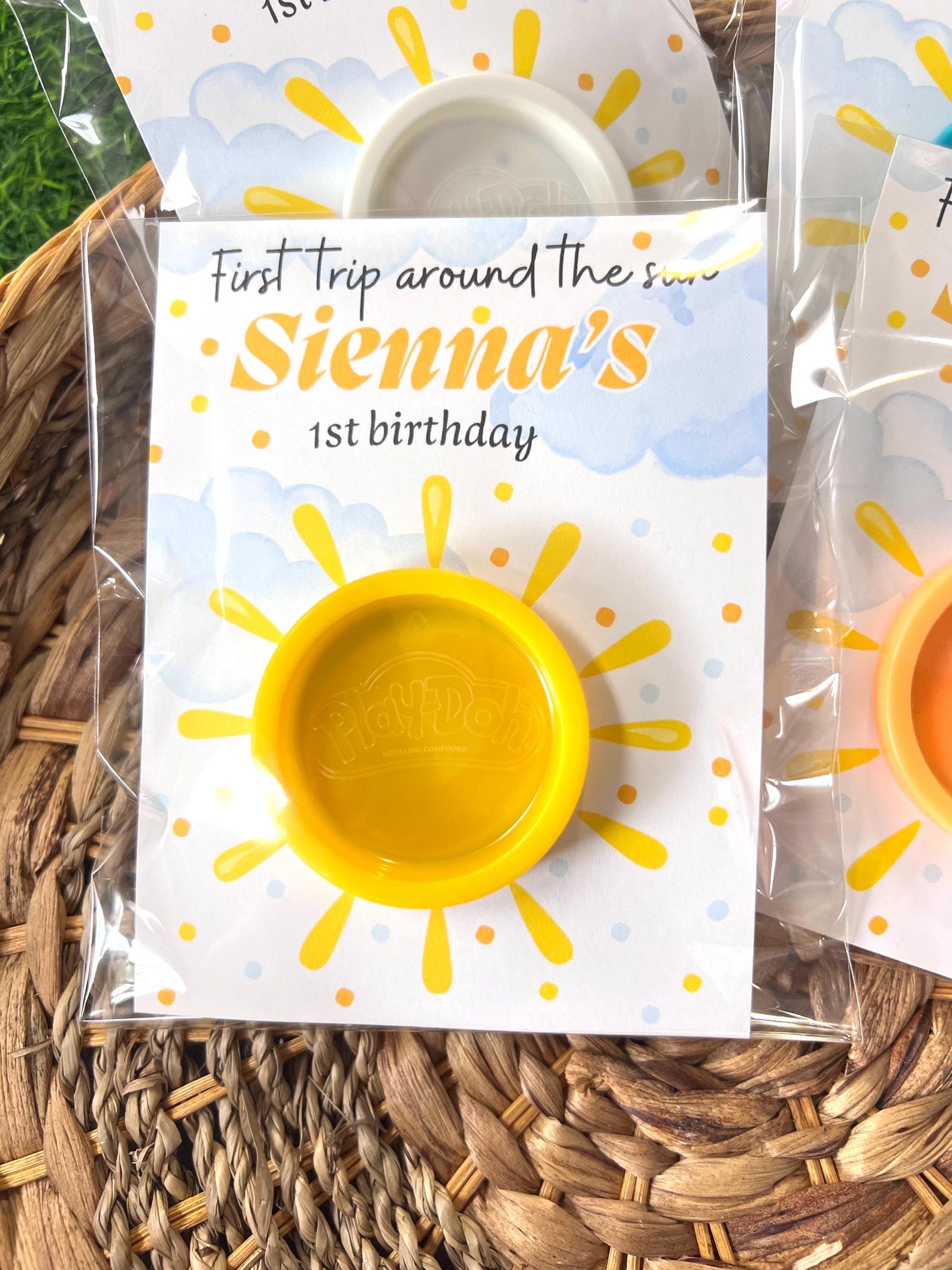 Sun Playdough Party Favor: First Trip Around the Sun, Sensory Gift - Etsy