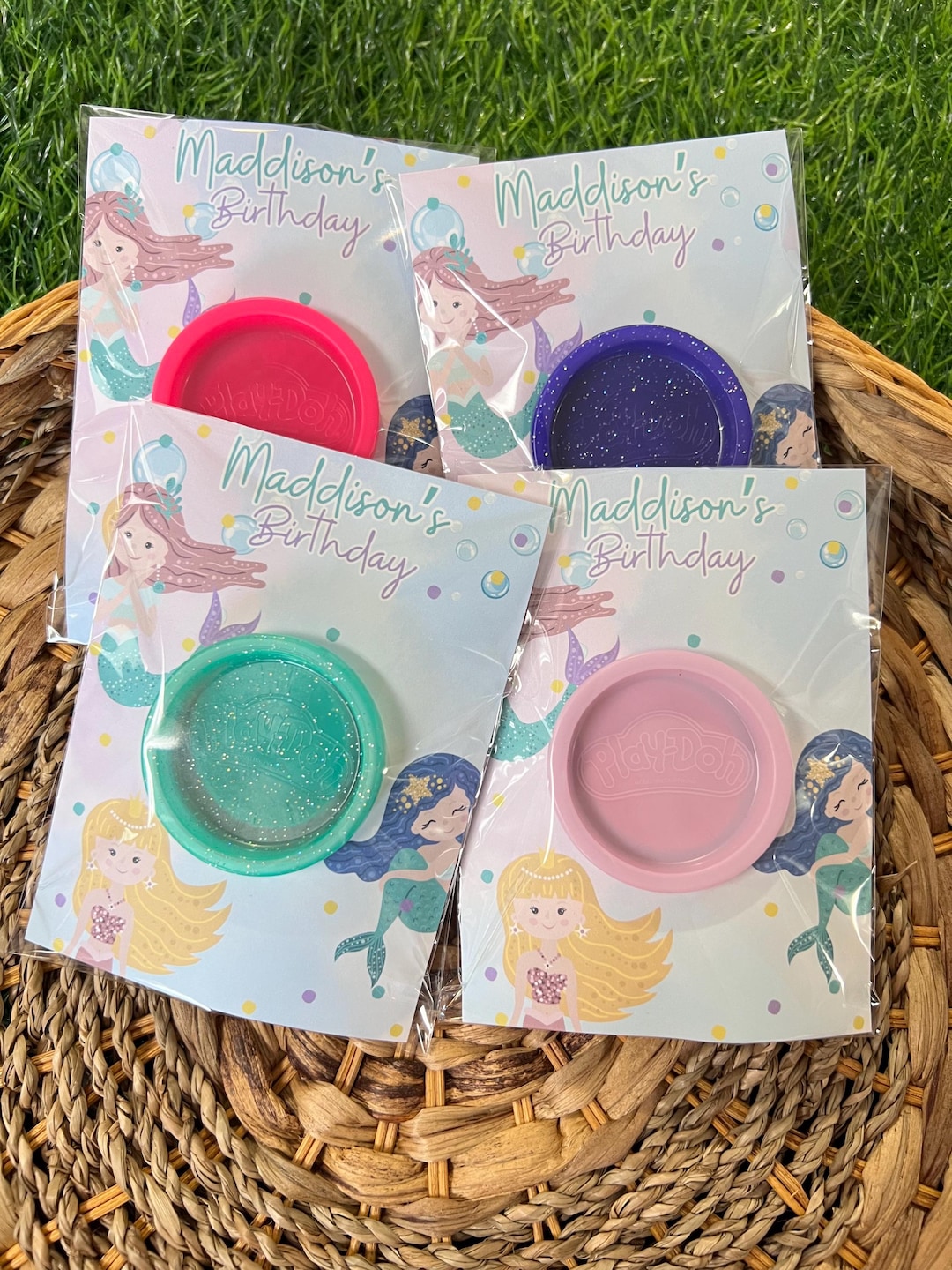 Mermaid Playdough Party Favor , Playdough, Party Favors for Kids, Girls ...
