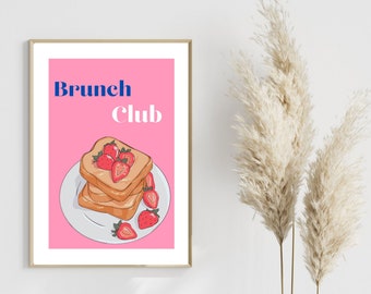 Brunch Poster Food Art Print Brunch Sign Kitchen Wall Art - Etsy
