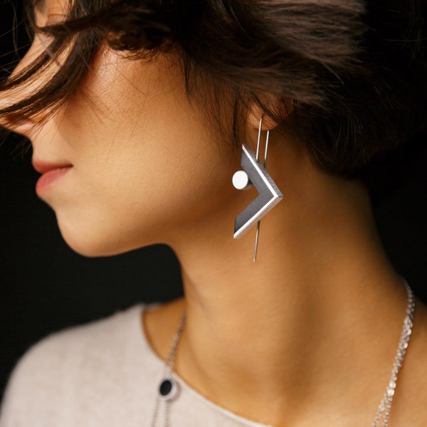 Futuristic Earrings - Etsy