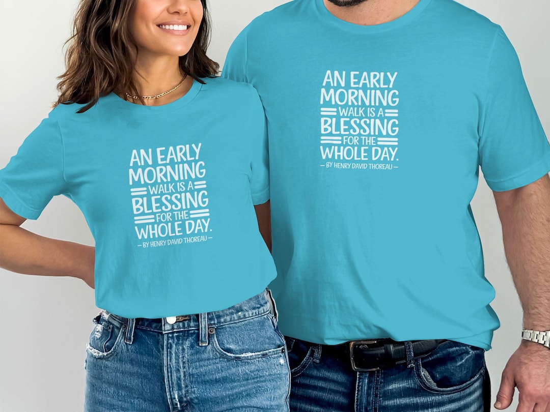 An Early Morning Walk Blessing Quote T-shirt V-neck Sweatshirt Hoodie ...