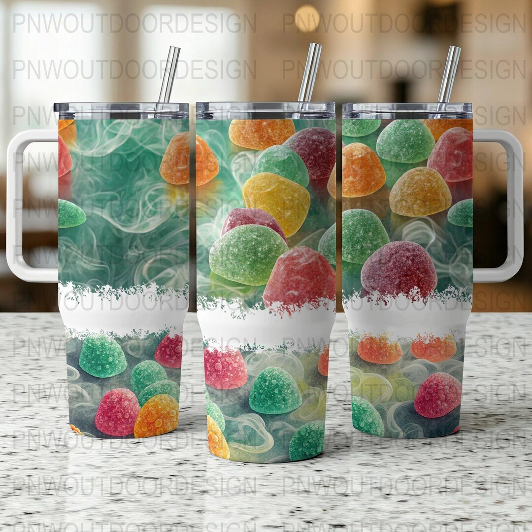 40oz Candy Tumbler Wrap Sweets Design for 40 Oz Tumbler Seamless ...
