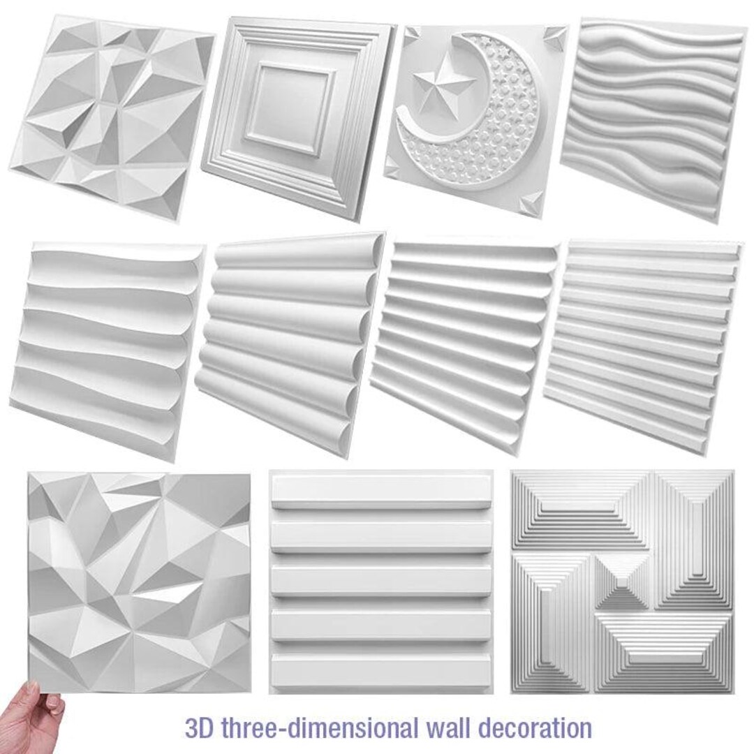 Matte White 3D Wall Panel 30cm X 30cm - Etsy Australia