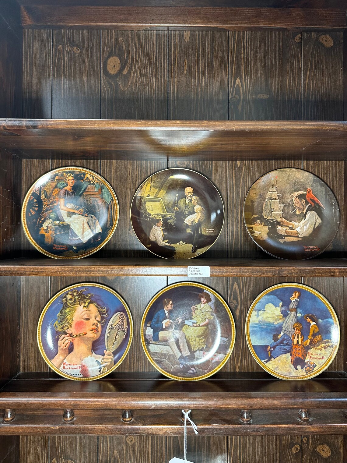 Norman Rockwell Decorative Dish Set - Etsy