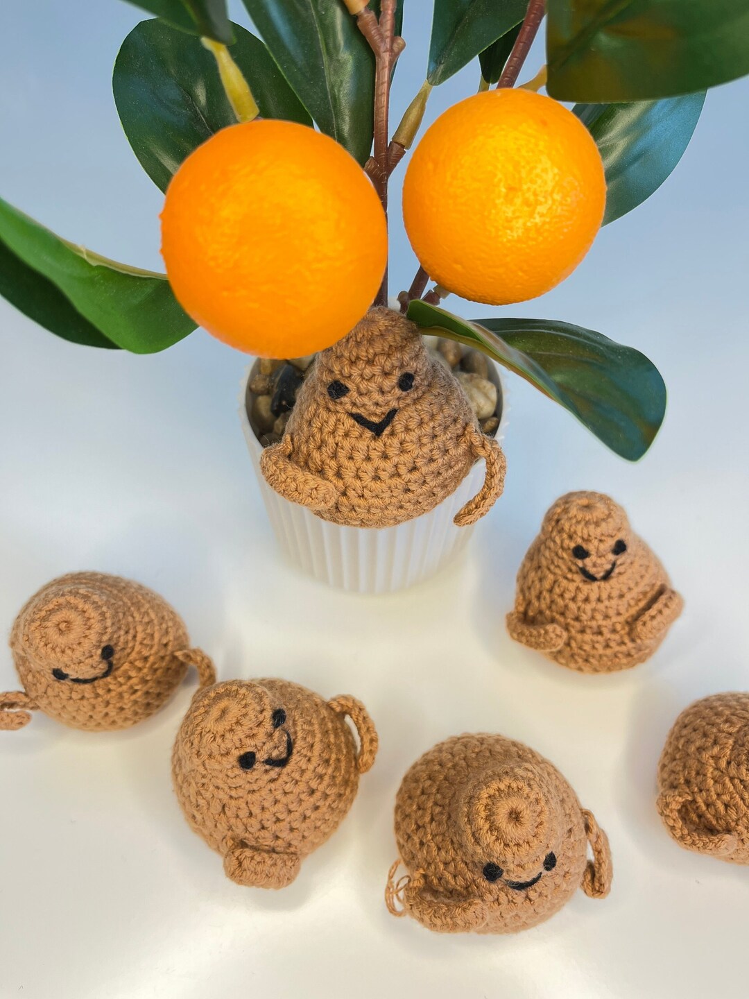 Cute Potato Squishy Toy Hand Crocheted Pocket Hug for Stress Relief - Etsy