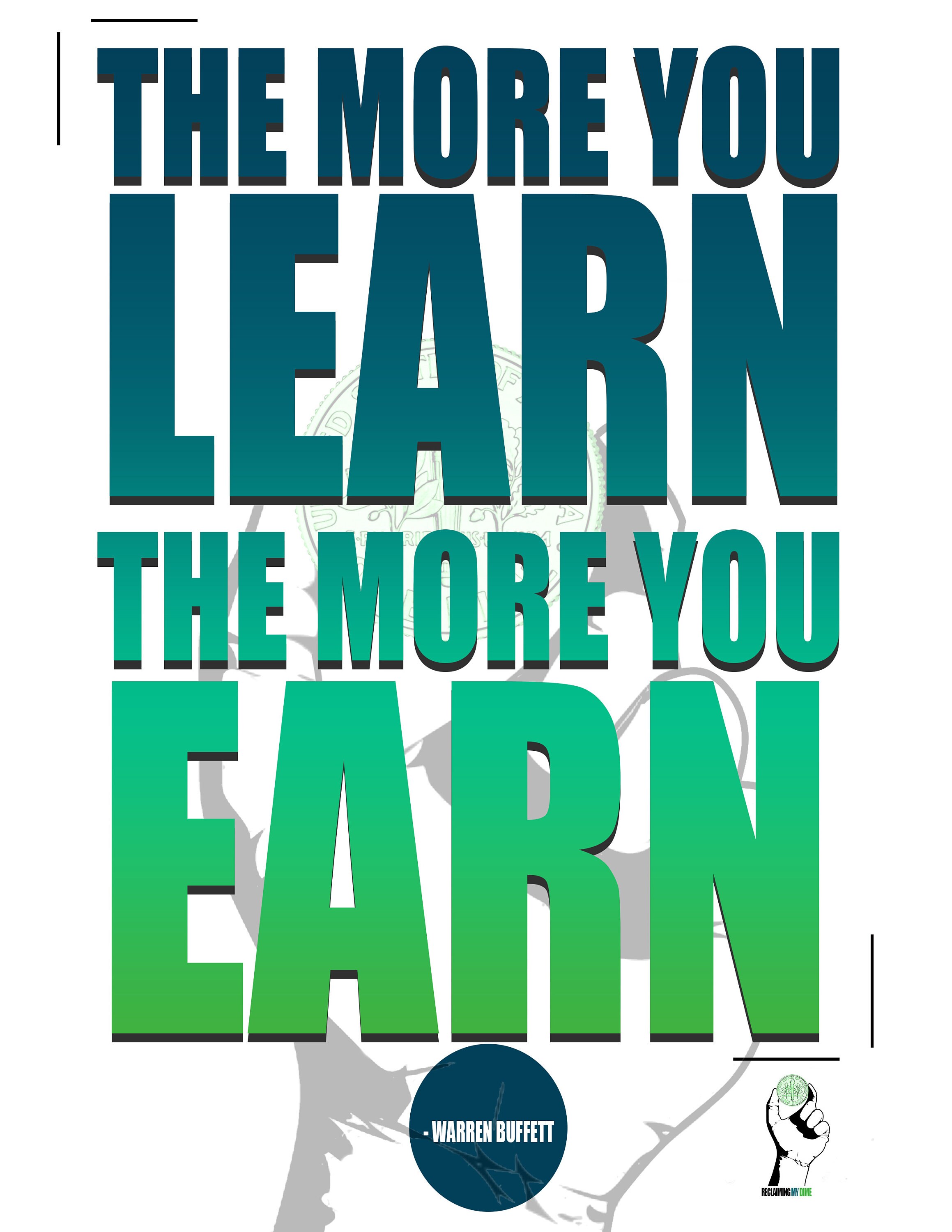 The More You Learn-rmd: Financial Motivation/personal Finance/ Digital ...