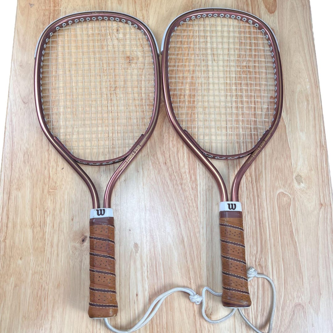 Vintage Wilson Force 250 CO85 CO Tennis Raquetball Racquets Leather ...