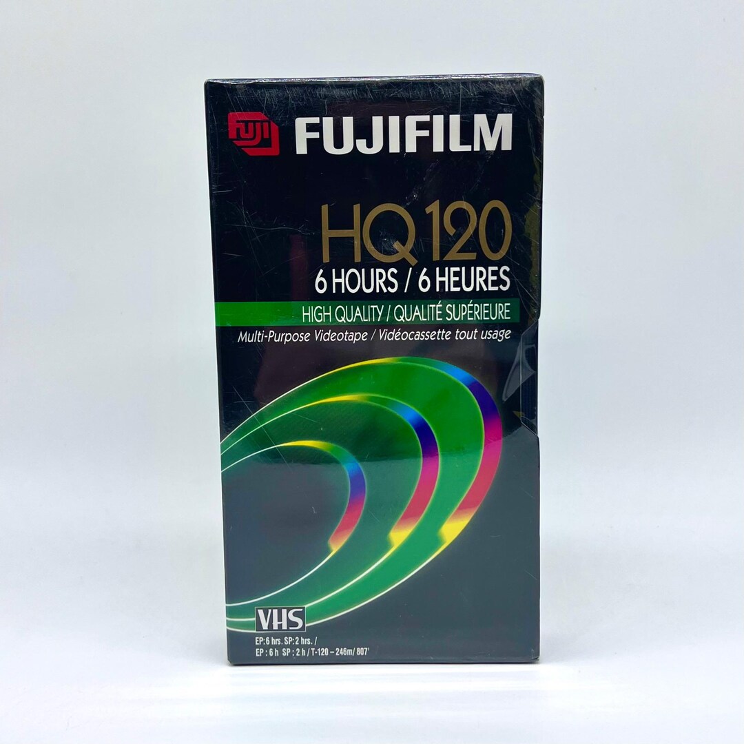 Fujifilm Blank VHS Tape HQ T-120 6HR New Sealed - Etsy