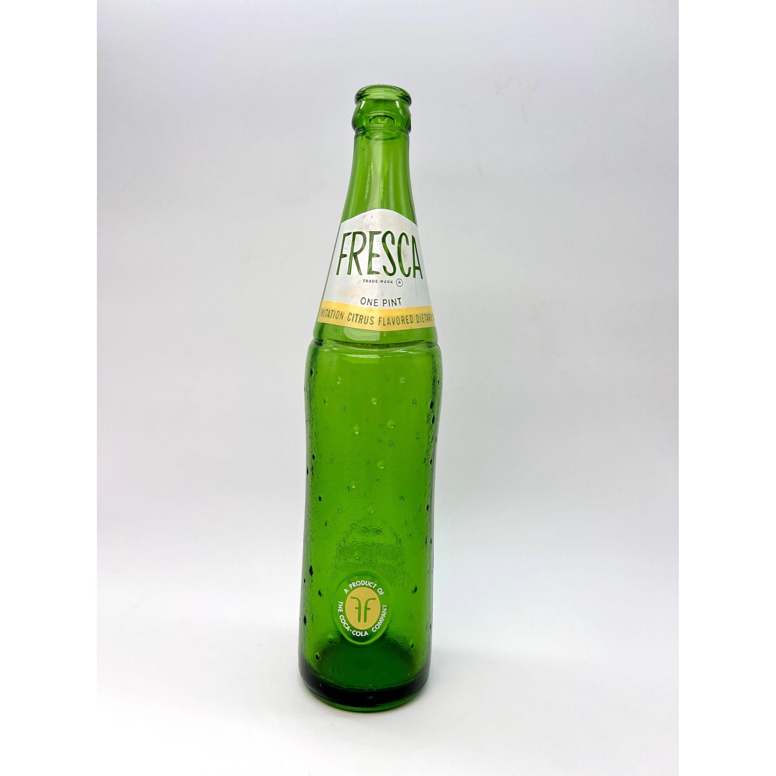 Vintage FRESCA Coco-cola Green Glass Bottle Soda Pop 1 Pint - Etsy