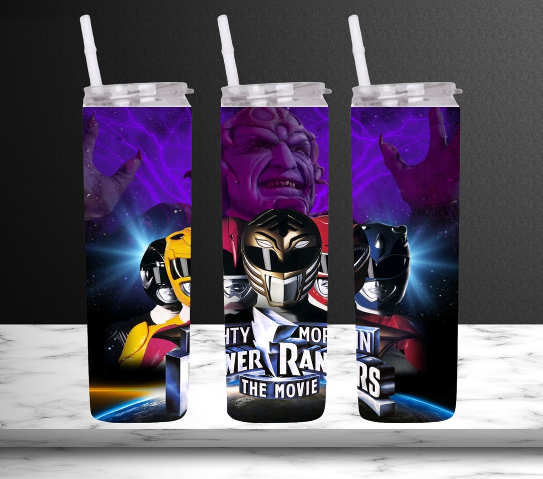 20oz Power Rangers the Movie 1995 Tribute Tumbler Digital PNG Download ...