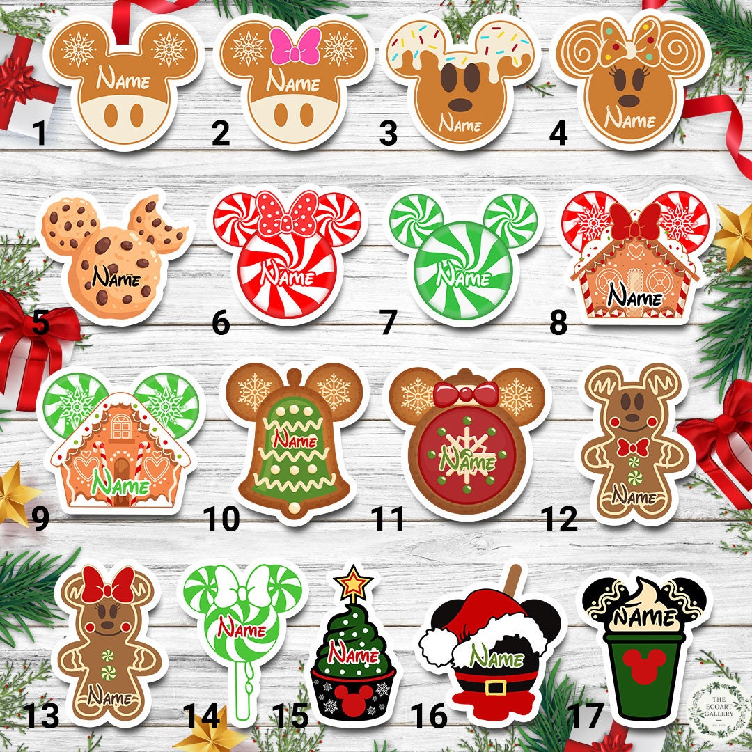 Personalized Disney Christmas Snacks Drinks Magnet, Very Merrytime ...