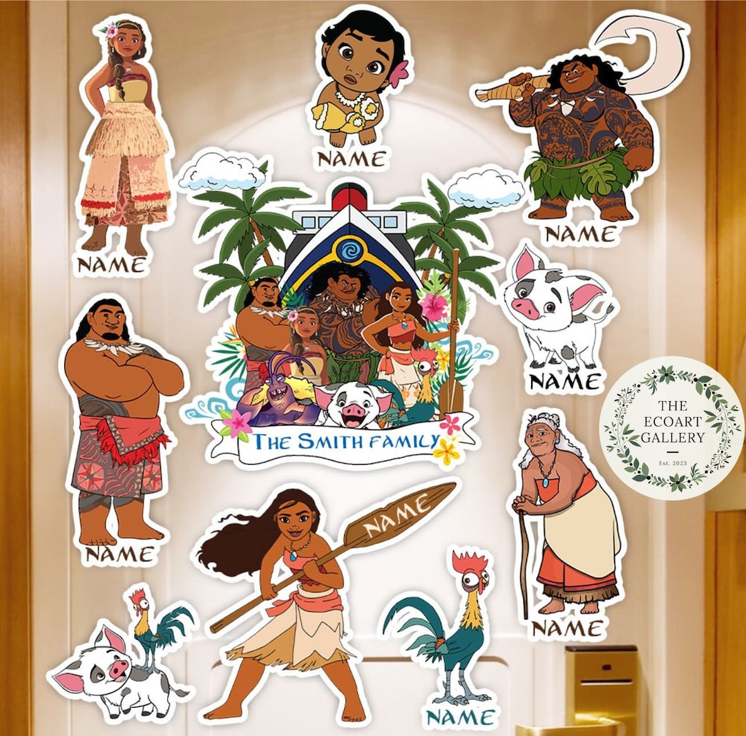 Personalized Disney Cruise Moana Magnet, Moana Movie Inspired Magnets ...