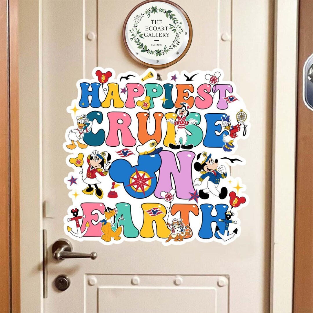 Personalized Mickey and Friends Disney Cruise Magnet, Happiest Cruise ...