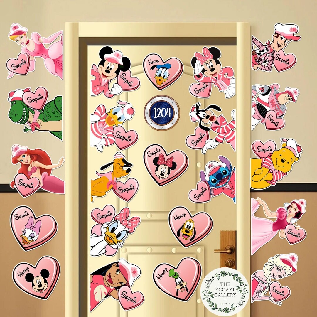 Personalized Disney Cruise Happy Valentine's Day Magnet, Mickey and ...