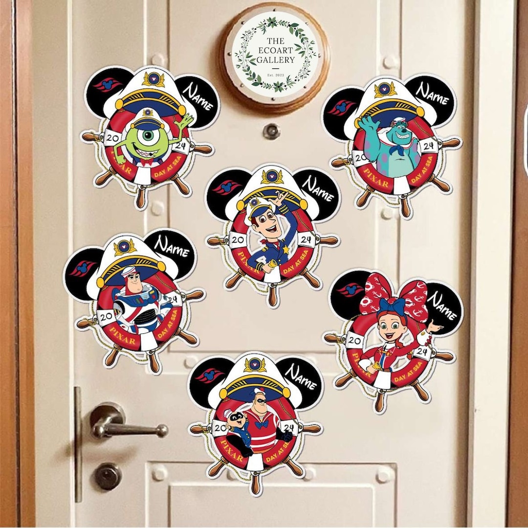 Personalized Pixar Day at Seas Disney Cruise Magnets, Family Cruise ...