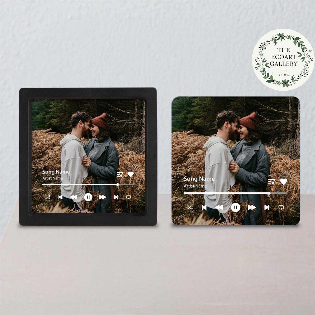Personalized Music Fridge Magnet, Custom Photo & Song Album Music ...