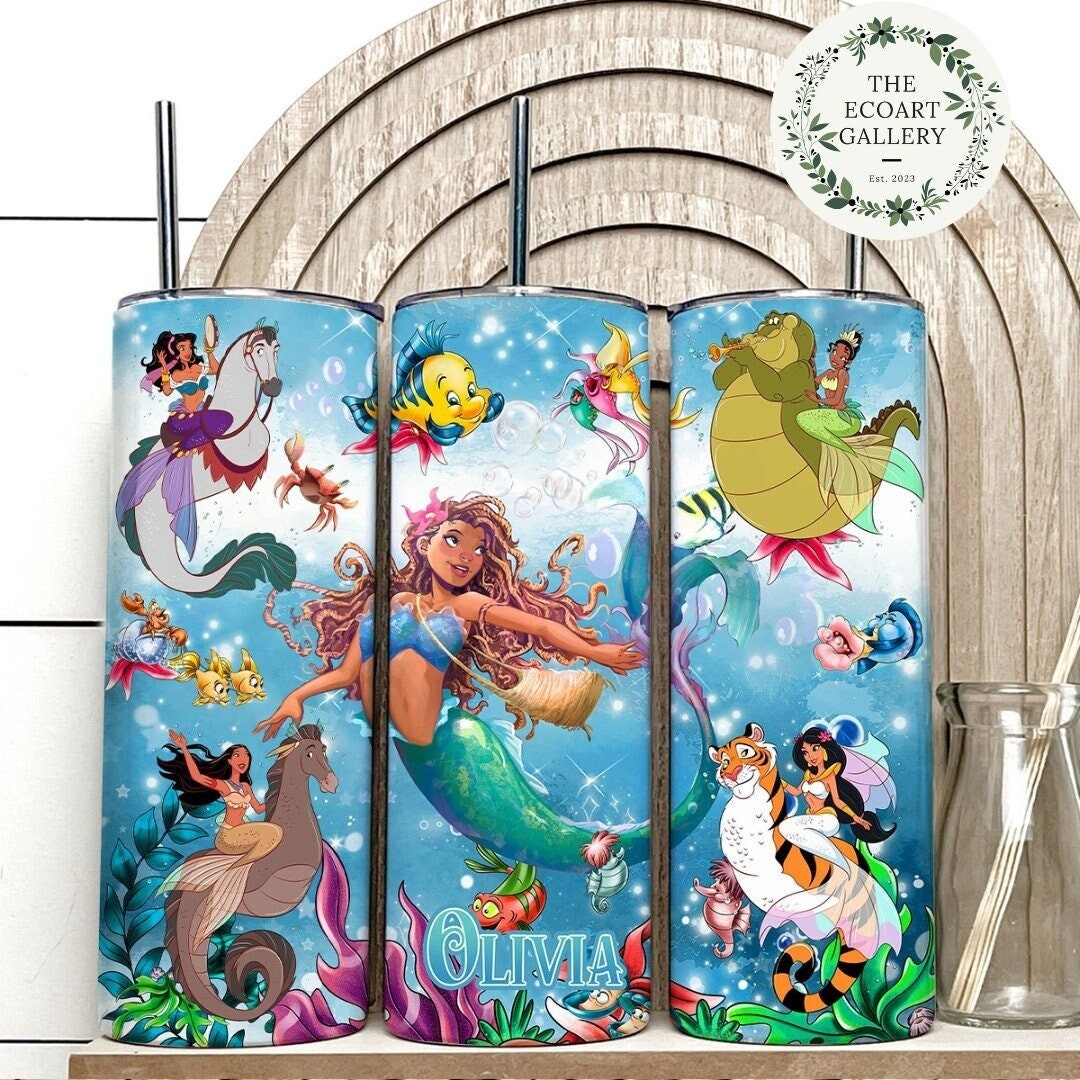 Personalized Disney Princess the Little Mermaid Inspired Tumbler ...