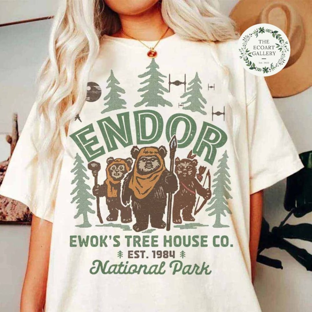Vintage Endor Ewok's Tree House Co. Star Wars Shirt, Galaxy's Edge ...