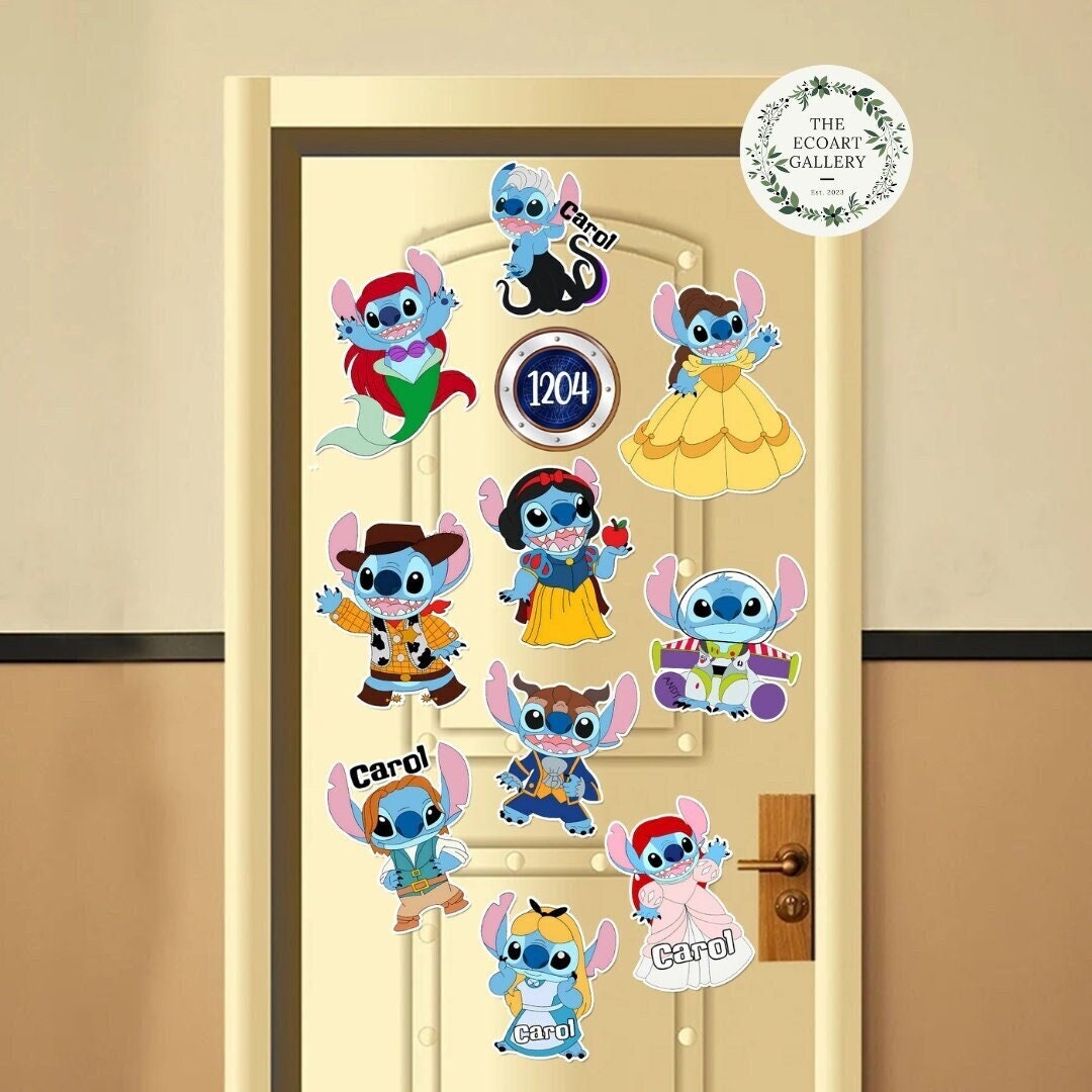 Personalized Disney Stitch Inspired Magnet, Funny Lilo & Stitch Cosplay ...