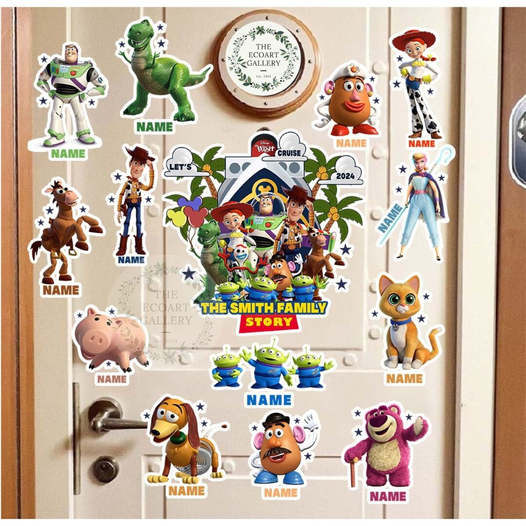 Personalized Toy Story Disney Cruise Magnets, Family Cruise Magnet ...