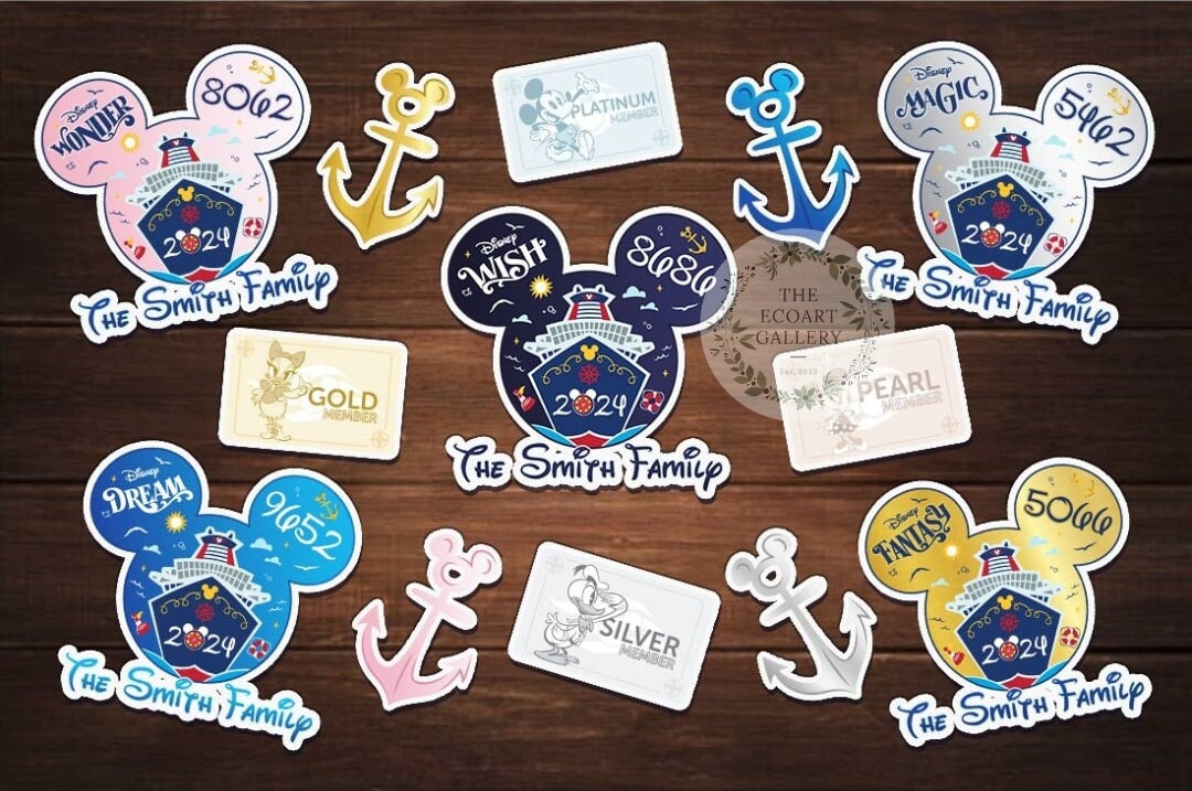 Personalized Mickey and Friends Castaway Club Levels Disney Cruise ...