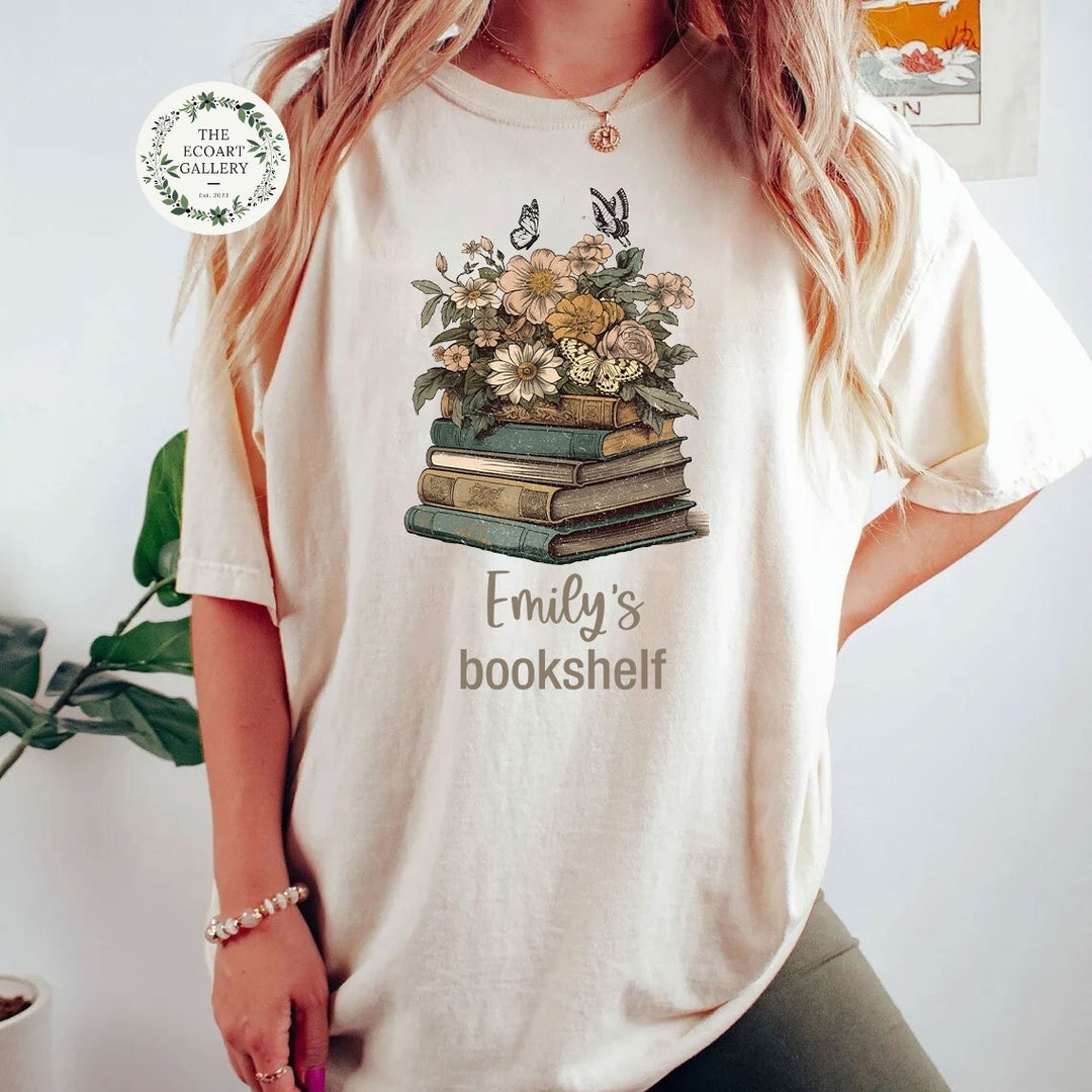 Personalized Book Lover Shirt, Custom Book Club Shirt, Bookworm Gift ...