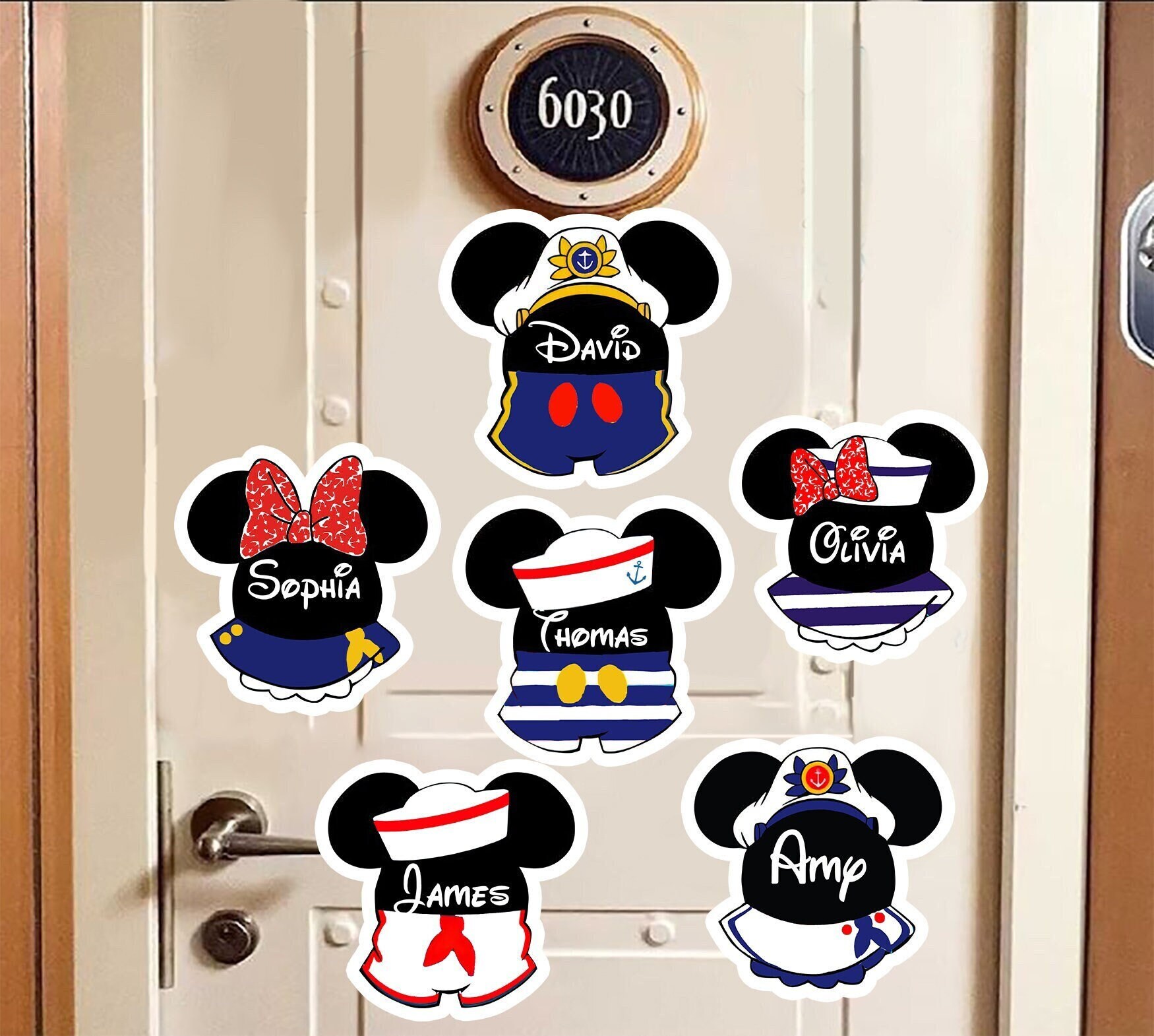 Personalized Disney Inspired Cruise Magnets Mickey Minnie - Etsy