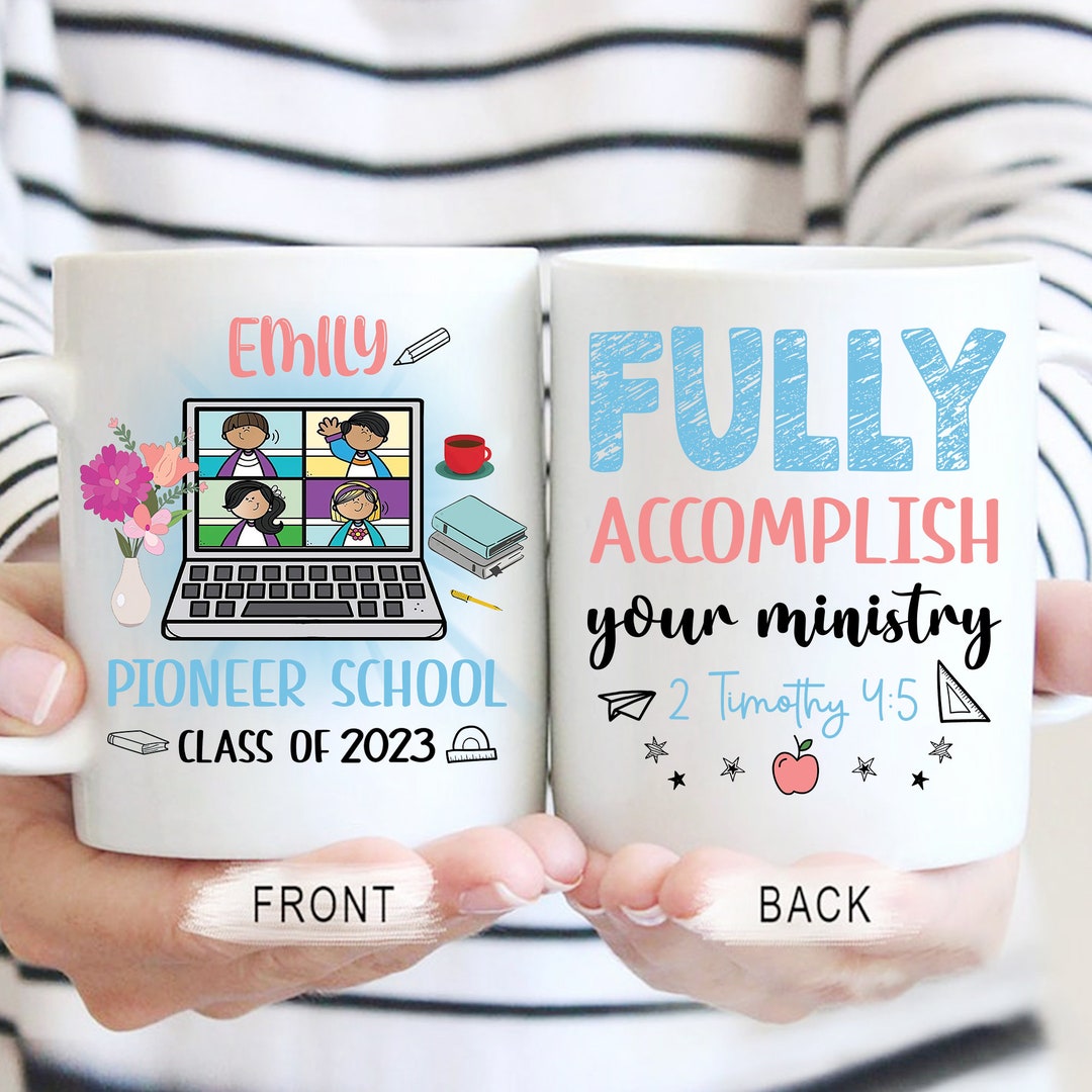 Personalized Zoom Virtual Pioneer School 2023 Mug, JW Mug, Pioneer ...