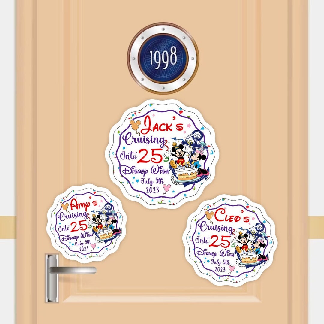 Personalized Disney Cruise Birthday Magnet for Stateroom Door, Birthday ...