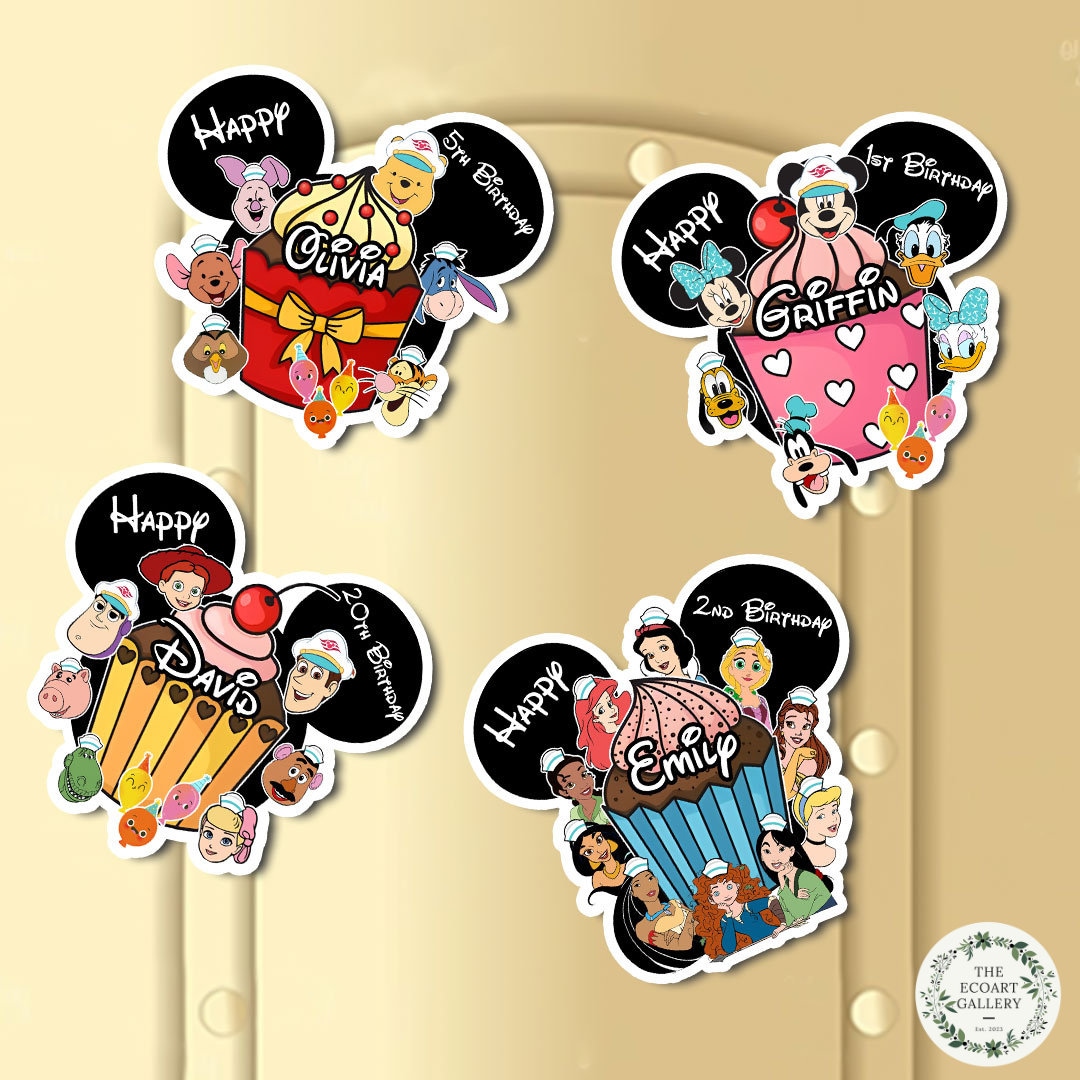 Personalized Disney Birthday Cruise Magnet, Disney Inspired Birthday ...