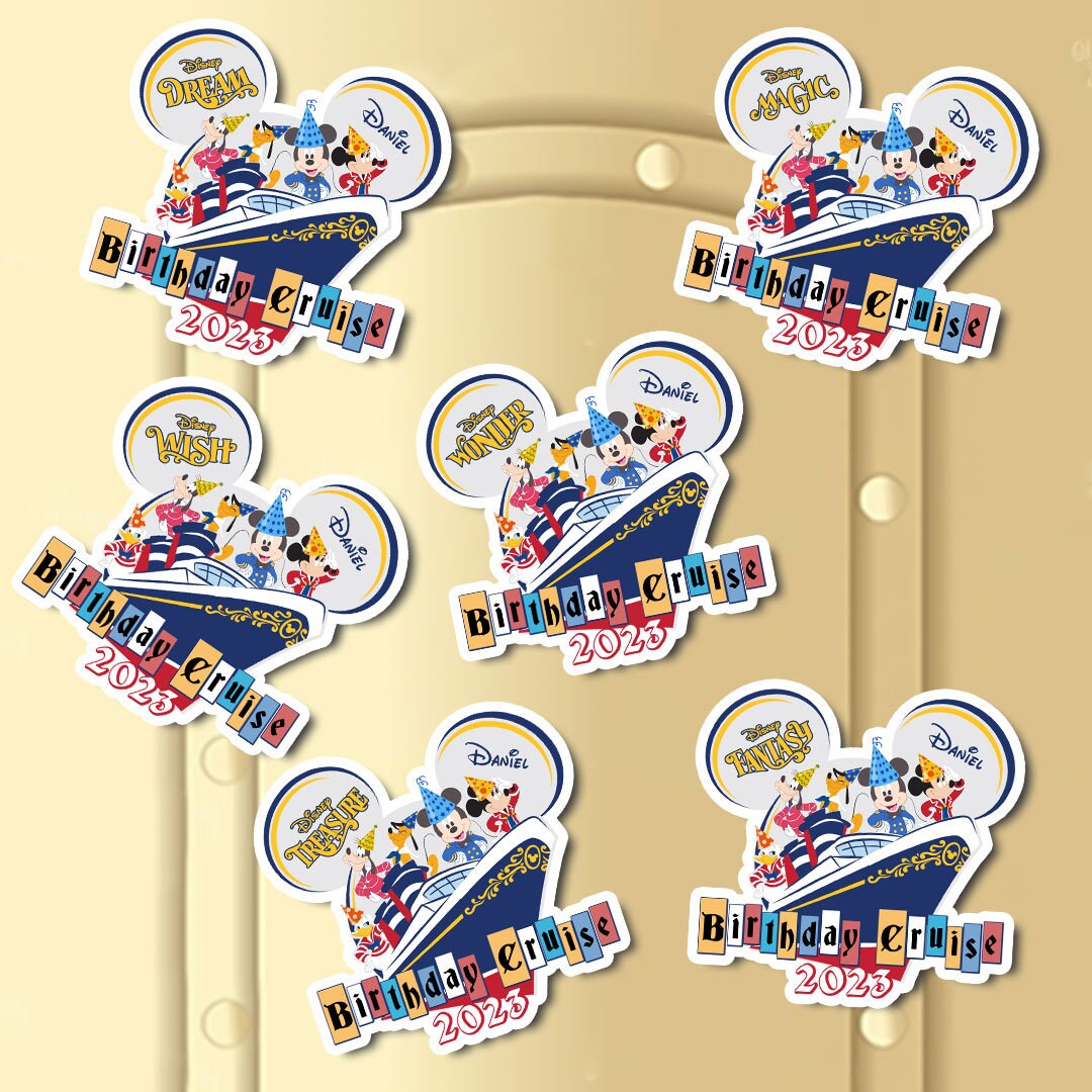 Personalized Disney Birthday Cruise Magnet, Best Birthday Ever, Mickey ...