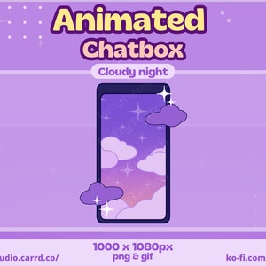 Night Sky Chatbox - Animated Chatbox for Twitch, OBS, Youtube - Perfect ...