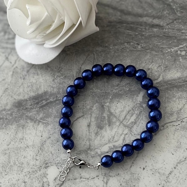 Navy Bracelet - Etsy