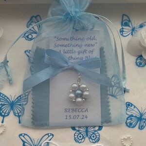Something Blue Flower Charm. Perfect Dainty and Classy Gift for a ...