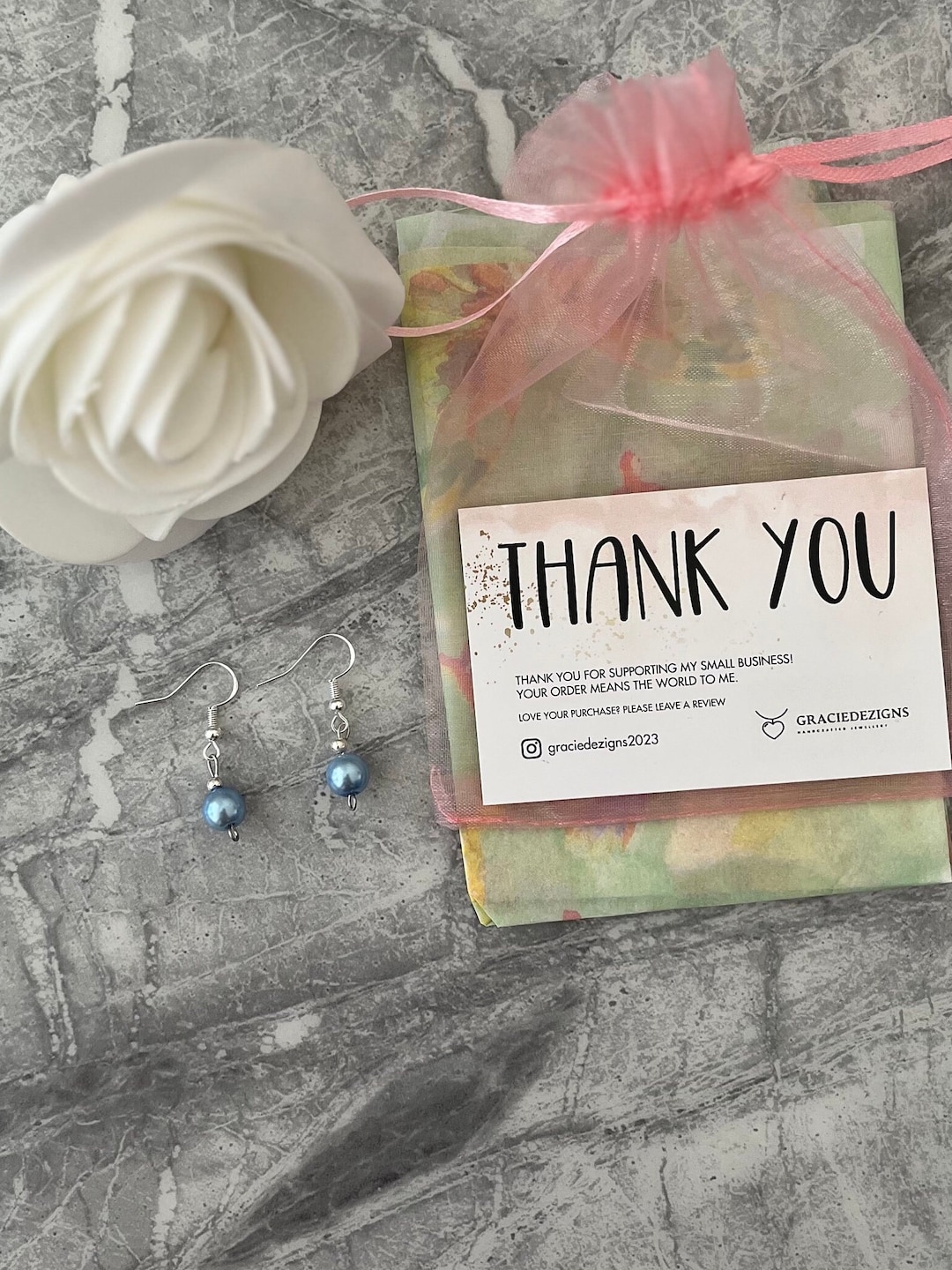 Its a Boy Gender Reveal Blue Pearl Dangle Drop Earrings. - Etsy UK