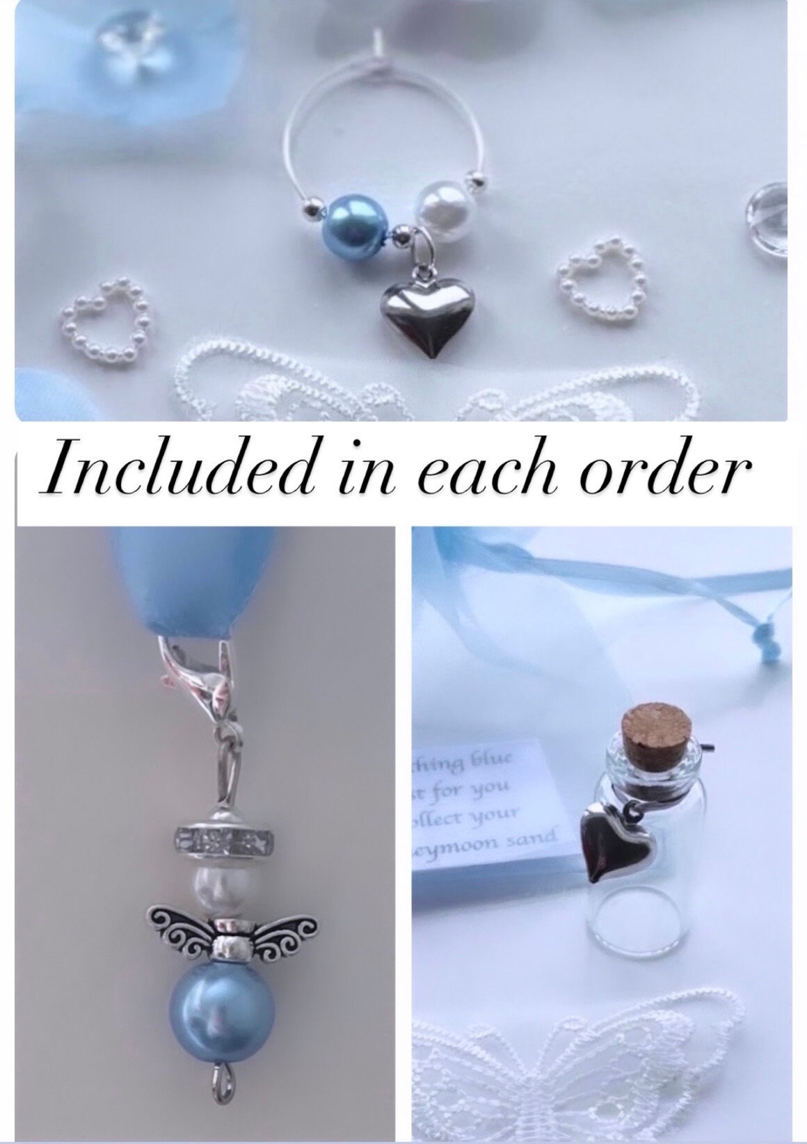 Something Blue Flower Charm. Perfect Dainty and Classy Gift for a ...