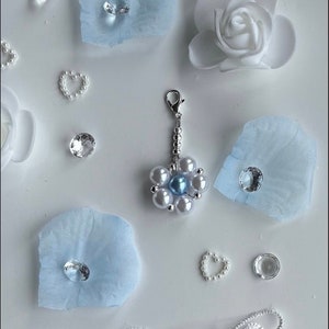 Something Blue Flower Charm. Perfect Dainty and Classy Gift for a ...