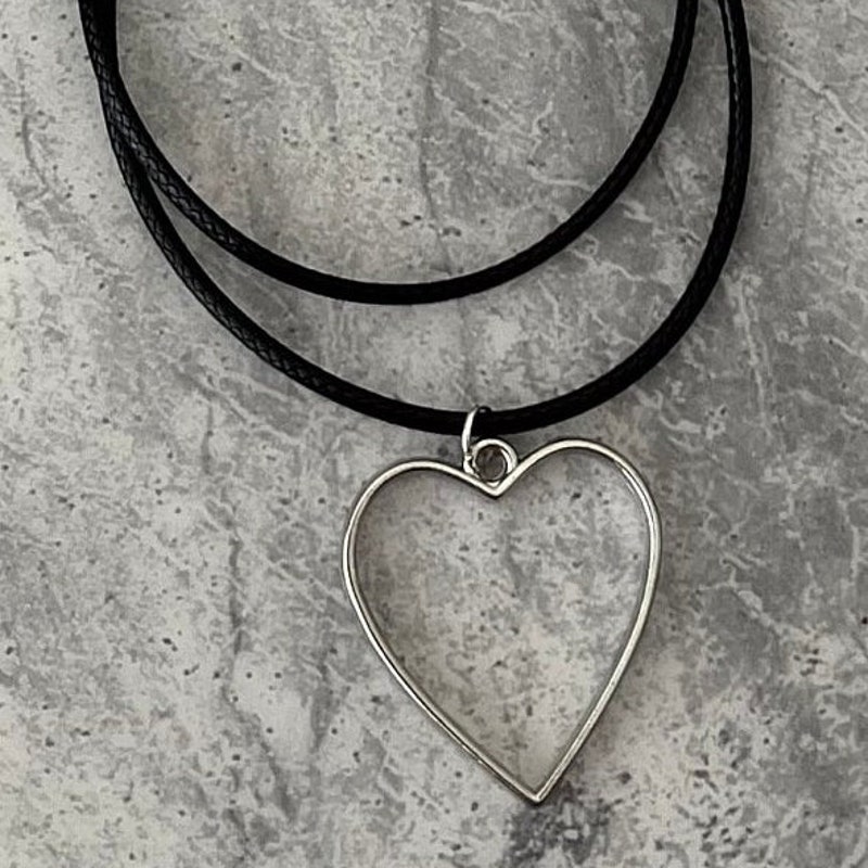 Black Cord Necklace Etsy 5144