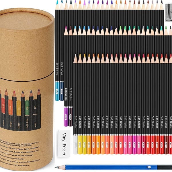 Colored Pencil Set - Etsy