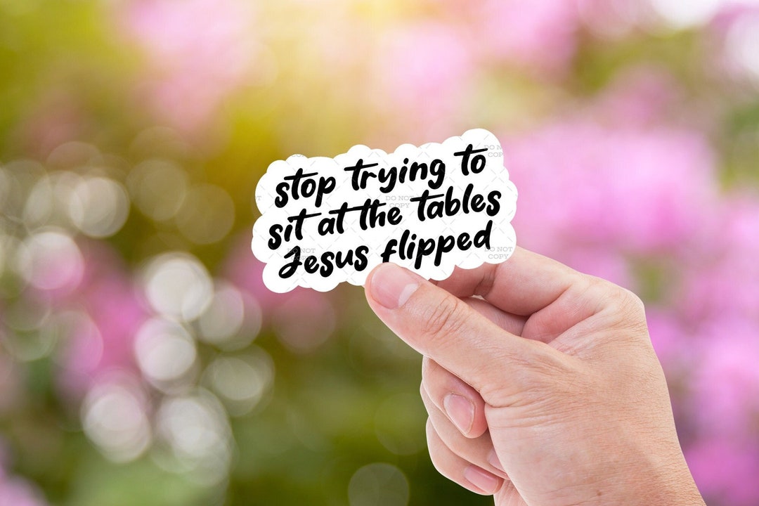 Jesus Funny Holographic Stickers - Christianity Religious Gifts - Etsy
