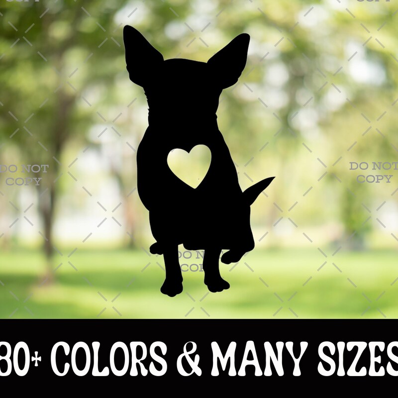 Chiweenie Decal - Etsy