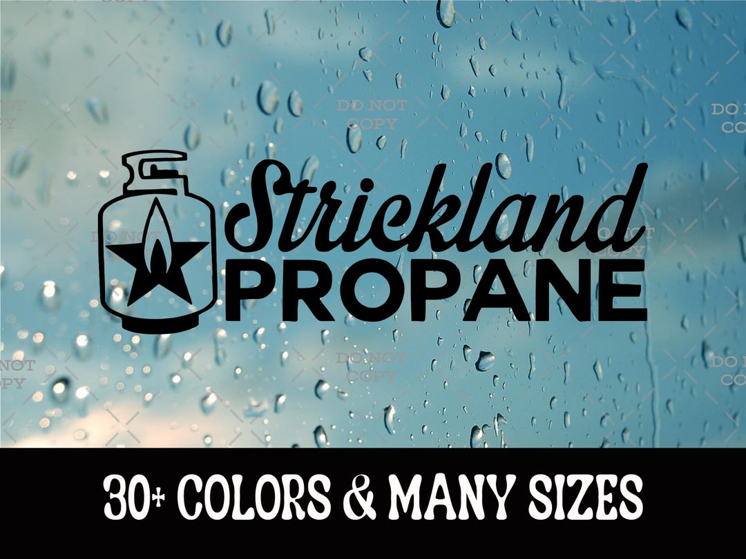 Strickland Propane Vinyl Decal King of the Hill Car Decal Bumper ...