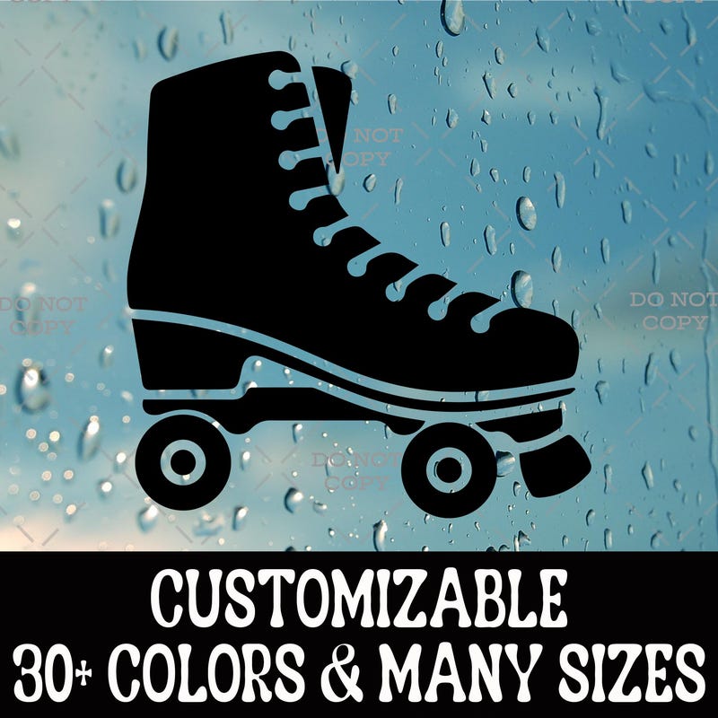 Roller Skater Car Sticker - Etsy