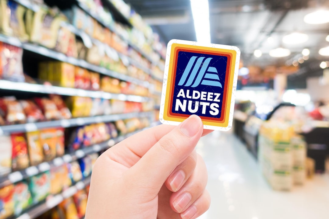 Funny Aldi Deez Nuts Meme - Kindle Sticker - Gag Gift - Etsy