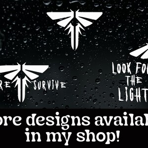 The Last of Us Firefly Car Decal, Zombie, Clicker Gamer Gift, Endure ...