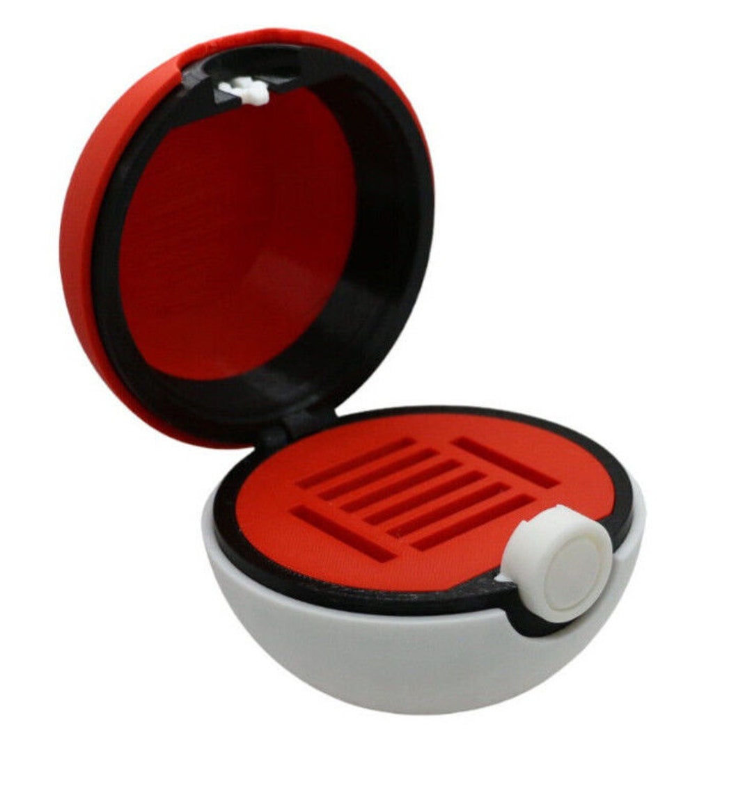 Functional 3D Printed Pokeball Holds 8 Nintendo DS Games Pokemon ...